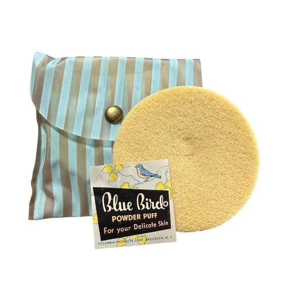 Makeup | Vintage Makeup 194s 1950s Nos Blue Bird Powder Puff Delicate ...